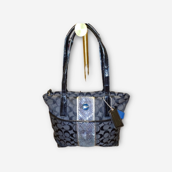 Coach | Bags | Coach Signature Python Jacquard Tote | Poshmark
